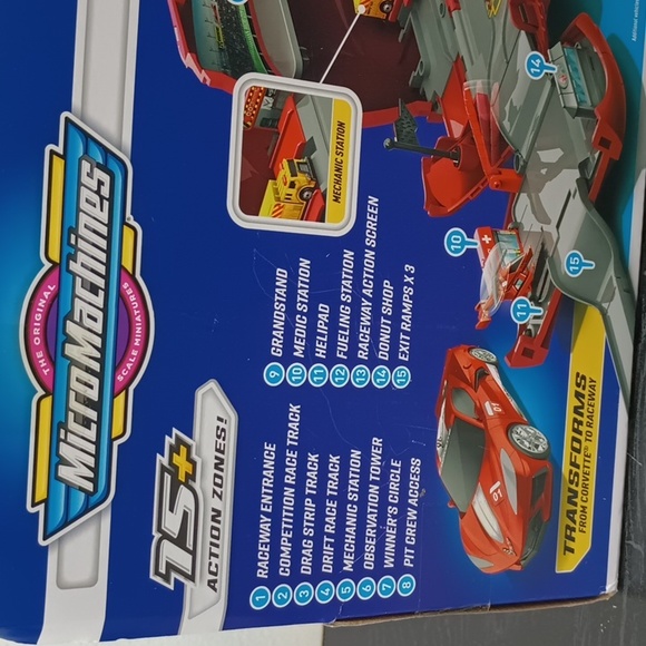 Hasbro | Toys | Nib Micro Machines Transforms From Corvette To Raceway ...